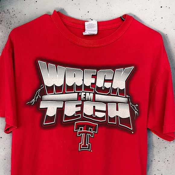 American Vintage | Shirts | Wreck Em Tech Texas University Lubbock ...